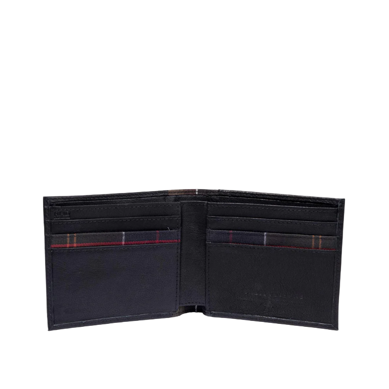 Barbour Lifestyle Wallet & Card Holder Gift Set | Black/Classic Tartan ...