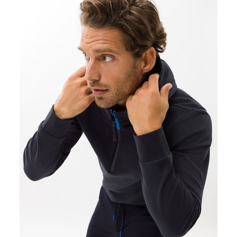 Brax Sporty Hoodie Levin Lab 23-7578 Navy– Jepsons