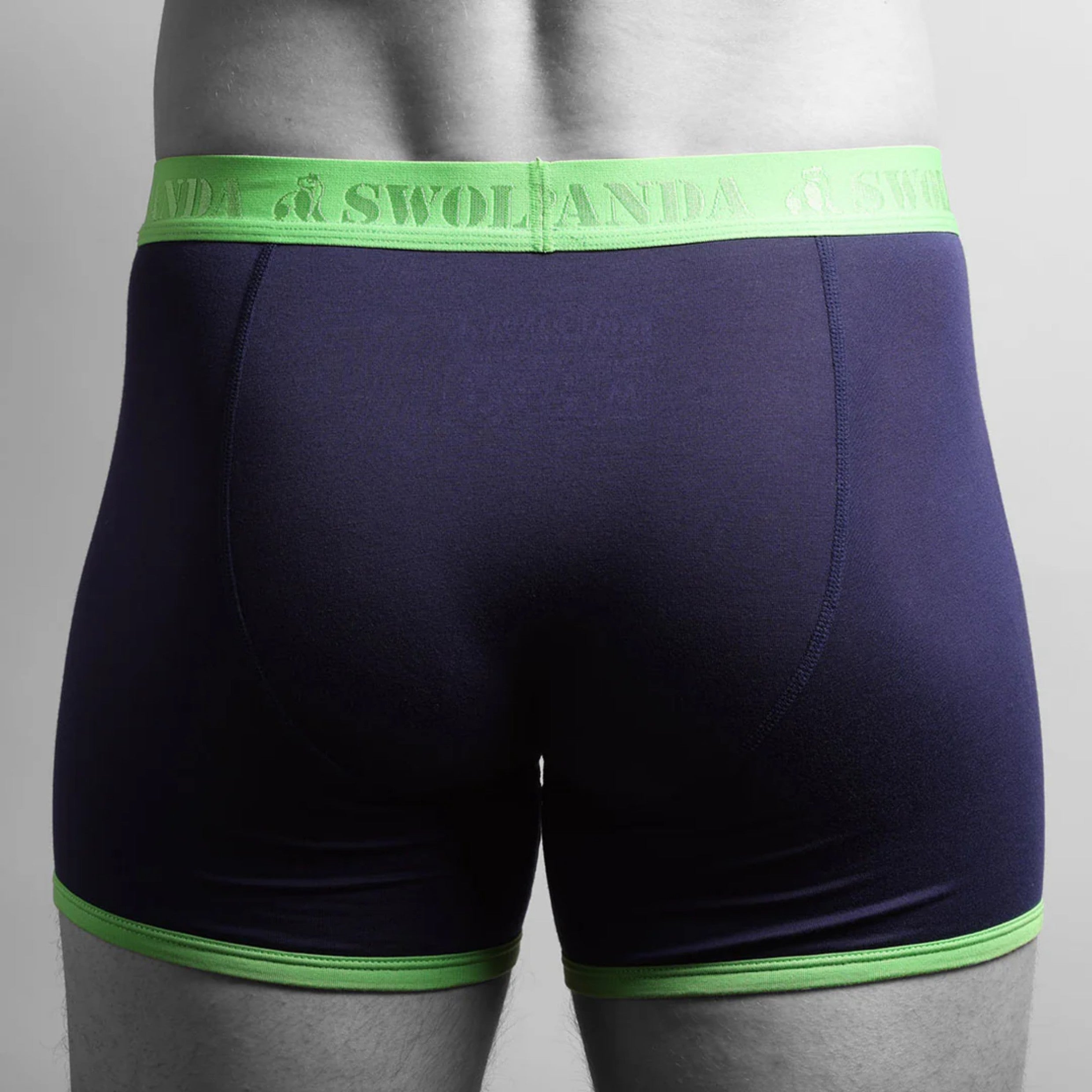 Swole Panda Bamboo Boxer Navy/Green – Jepsons