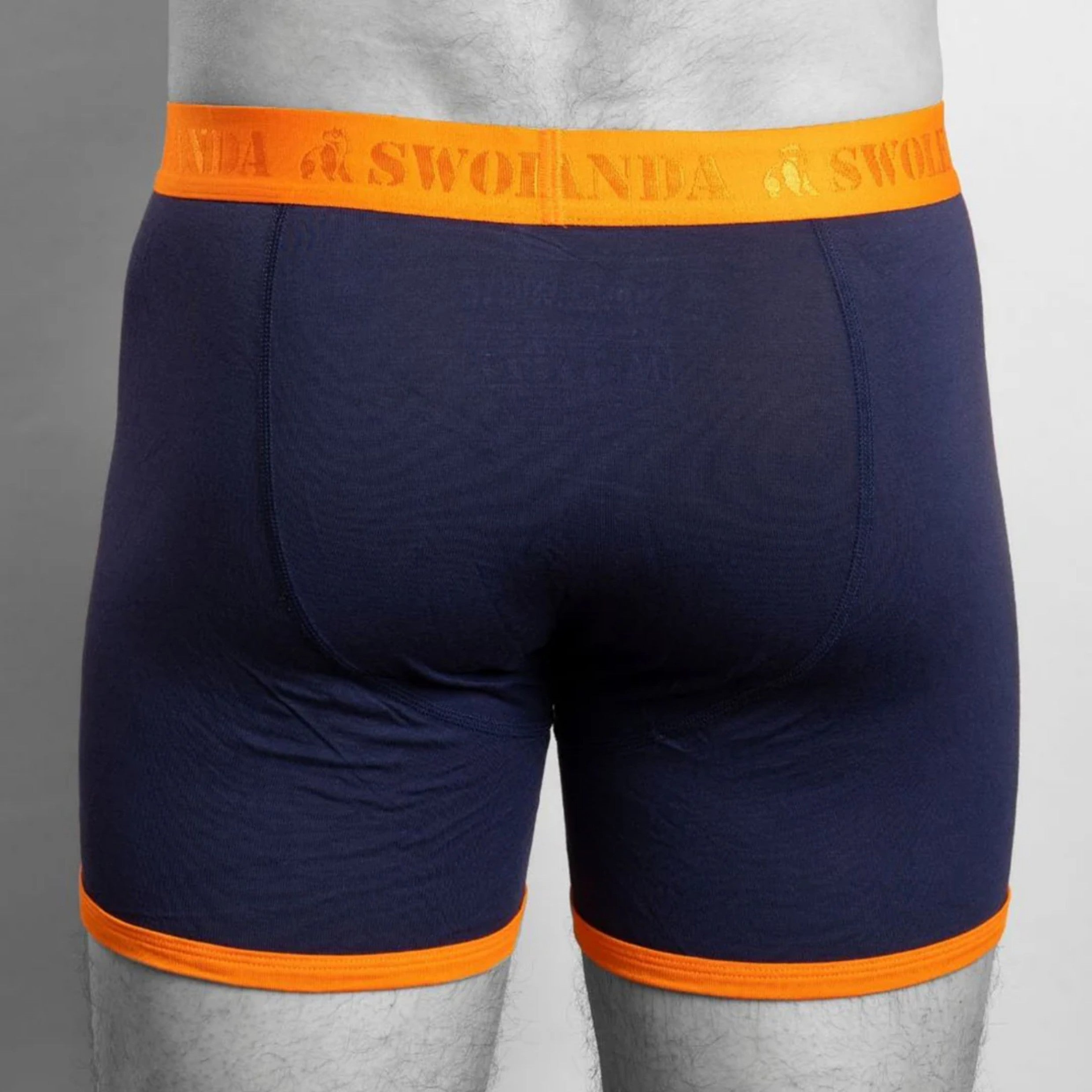 Swole Panda Bamboo Boxer Navy/Orange SP-UN-04 – Jepsons