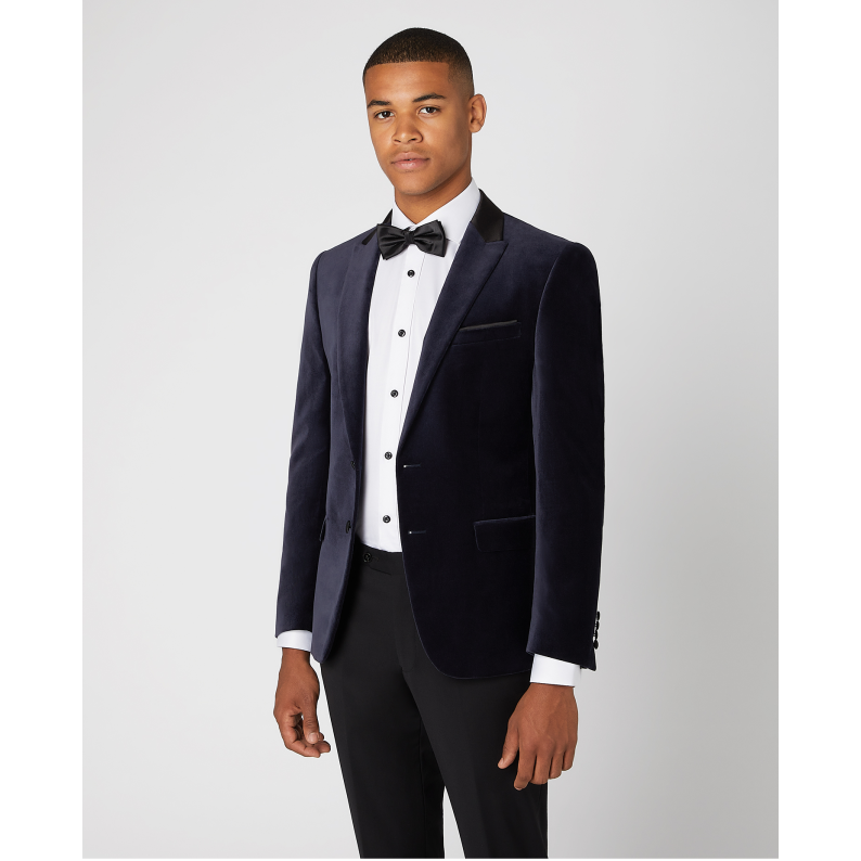 Remus Uomo Slim Fit Monti Stretch Velvet Navy Jacket 11860– Jepsons