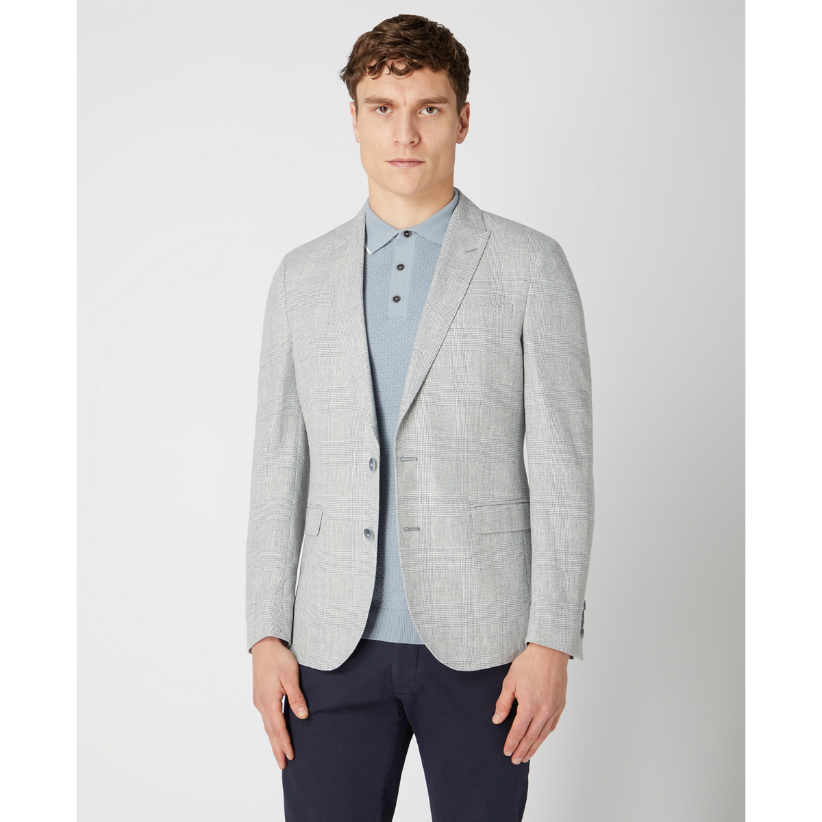 Remus Uomo Mens Linen Blend Summer Sports Jacket 12353 Light Grey– Jepsons