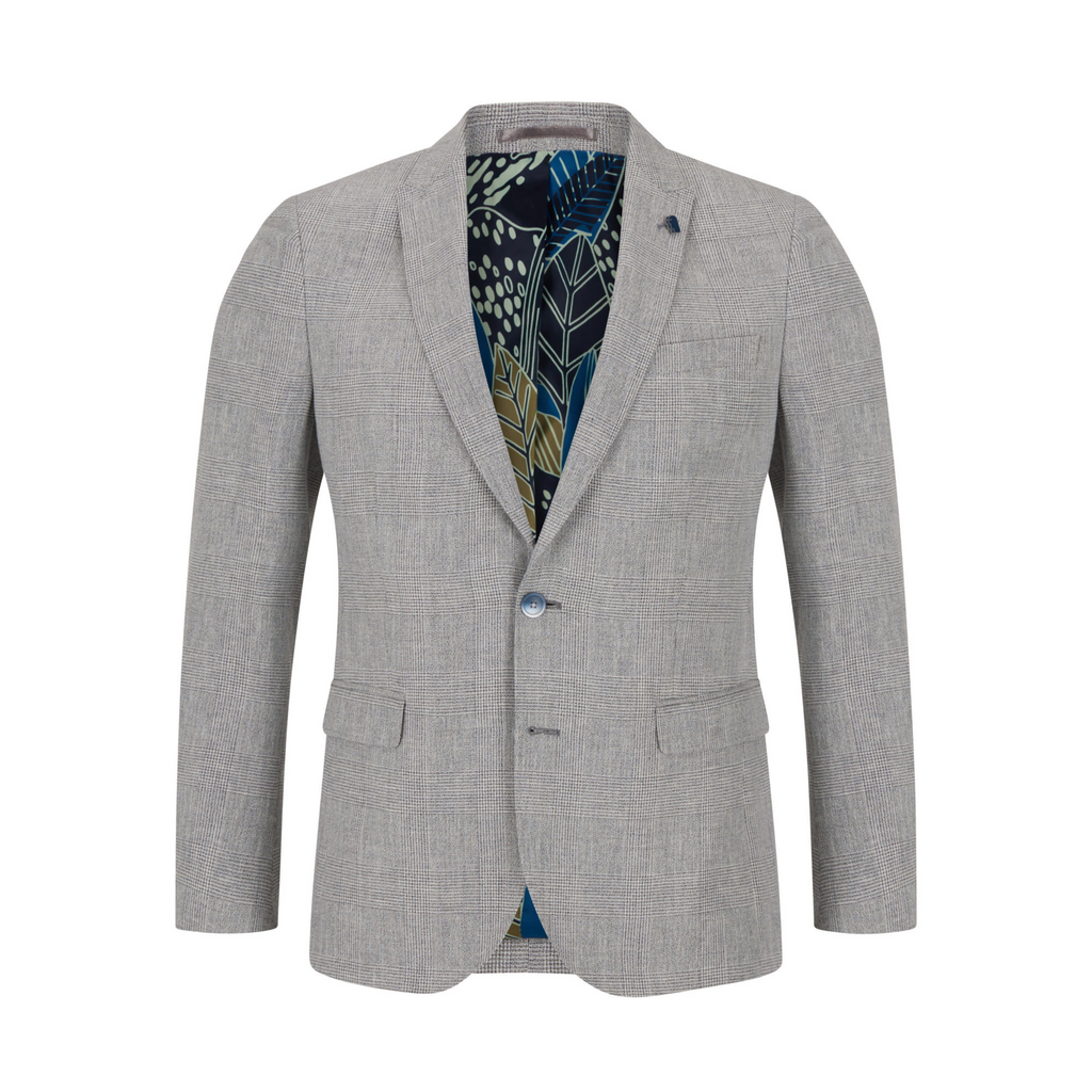 Remus Uomo Mens Linen Blend Summer Sports Jacket 12353 Light Grey– Jepsons